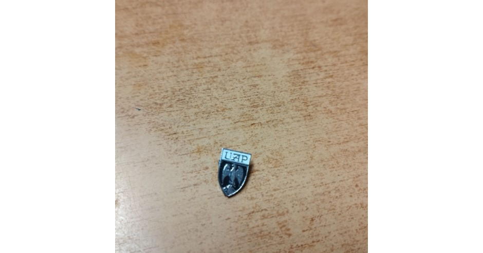 AMS# - MICA SIGLA / EMBLEMA DACIA / UAP 1978, varianta aluminiu ...