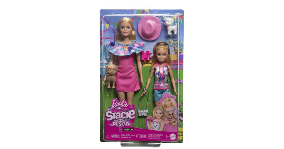 BARBIE SI STACIE SET PAPUSA BARBIE SI PAPUSA STACIE IUBITOARE DE CATEI | Okazii.ro