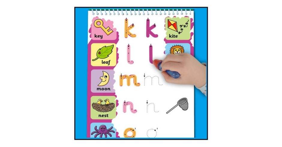 Carte de colorat ABC, 6 imagini reutilizabile, 3 ani+, Galt | Okazii.ro