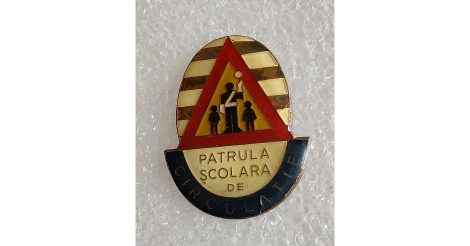 Insigna pionieri - Patrula scolara de circulatie - Varianta mare ...