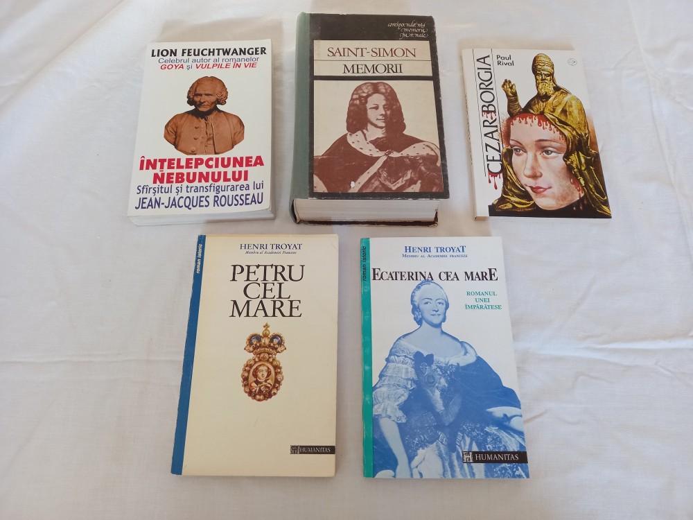 Pachet 5 carti despre PERSONALITATI ISTORICE /ca noi /Ecaterina cea ...