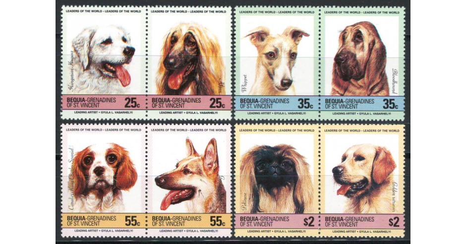 Bequia 1985 Mi 90/97 MNH - Caini, Nestampilat | Okazii.ro