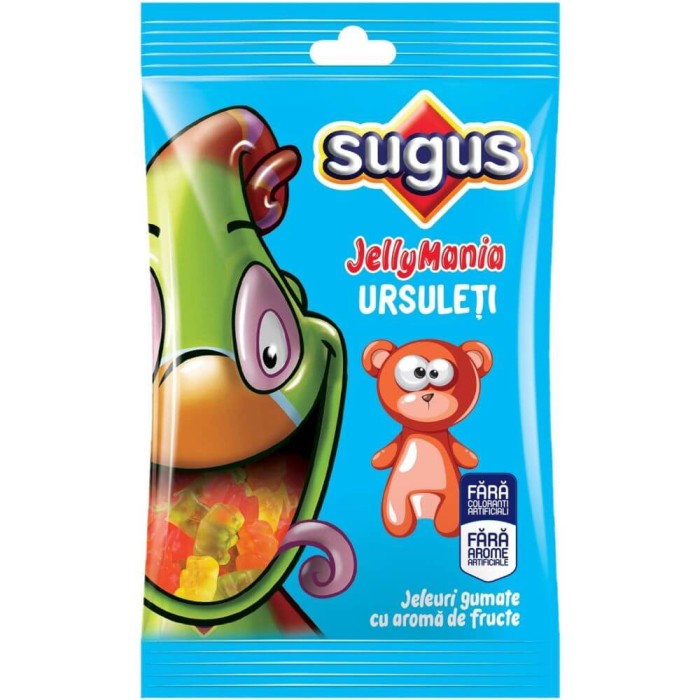 Jeleuri Sugus JellyMania Ursuleti, Fructe, 75 g, Jeleuri Gumate Sugus ...
