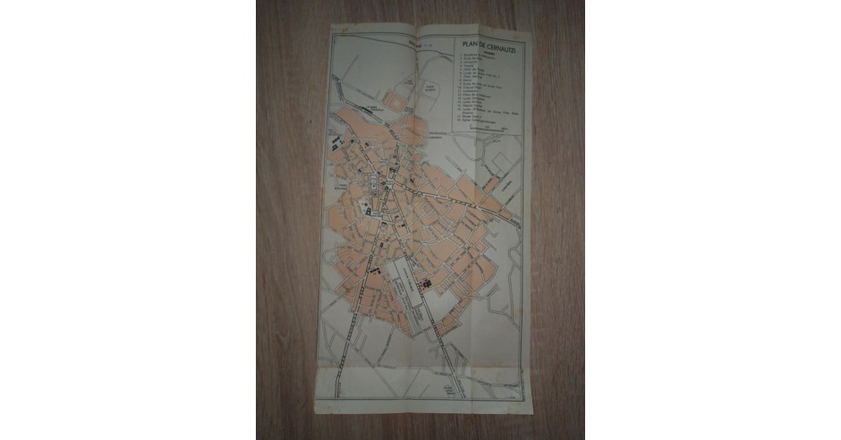 HARTA / PLAN CERNAUTI, 1940 | Okazii.ro