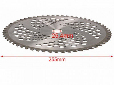 Disc Motocoasa Profesional NAKAMURA 255x25.4 mm, 40T, Vidia, Defrișare ...