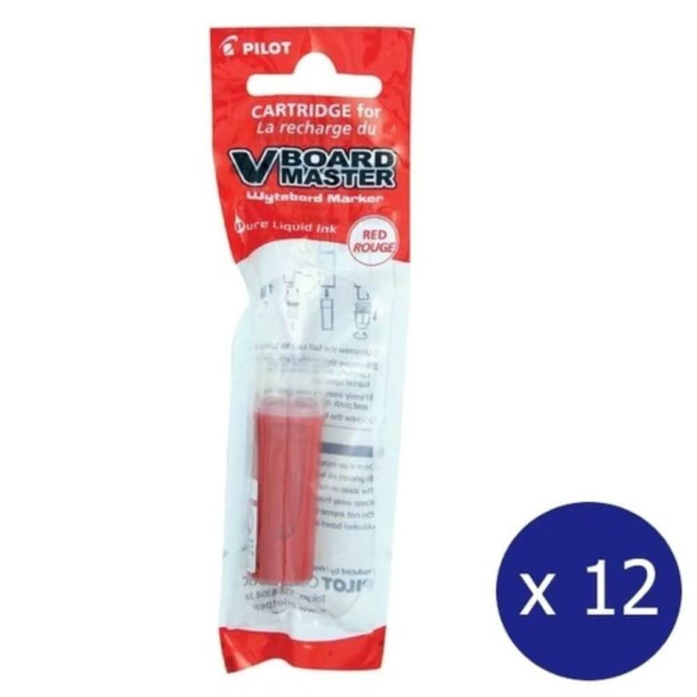 Rezerve Marker Pilot Tabla Magnetica, 12 Buc/Set, Rosu, Rezerve Rosii ...