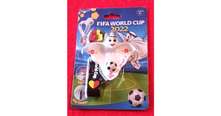 Breloc fotbal - "LA'EEB" Mascota Campionatului Mondial de Fotbal QATAR ...