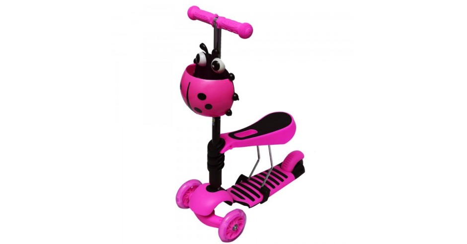 Trotineta Copii Micro Scooter 3in1 2-7 Ani 25Kg Roz | arhiva Okazii.ro
