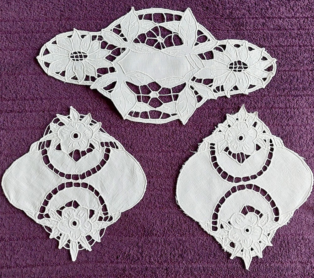 Set 3 mileuri traditionale romanesti, broderie sparta vintage 60 ani ...