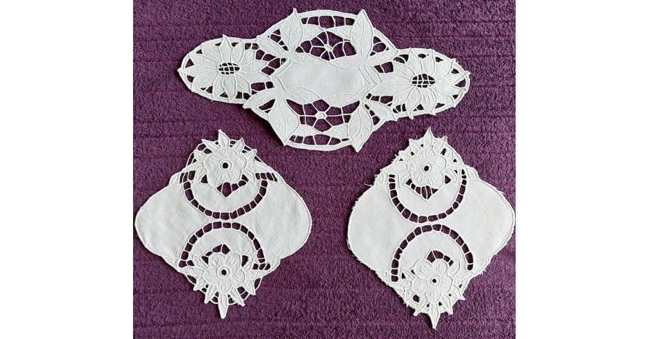Set 3 mileuri traditionale romanesti, broderie sparta vintage 60 ani ...