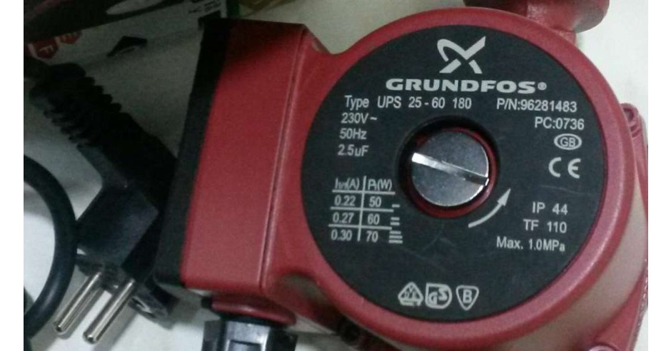 Pompa recirculare apa Grundfos 25/60/180 centrala termica pardoseala ...