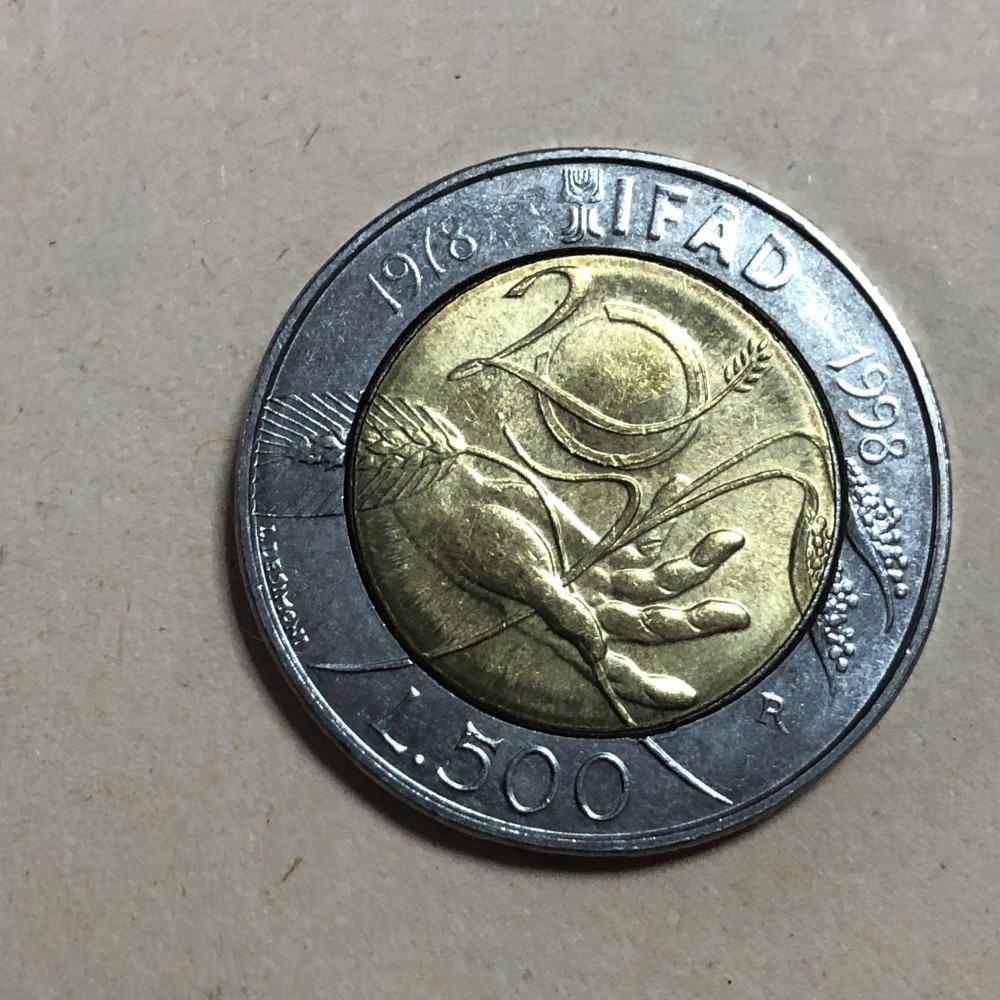 b220 Italia 500 lire 1998 IFAD | arhiva Okazii.ro