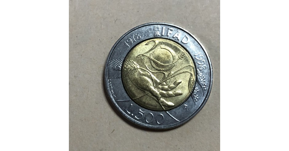 b220 Italia 500 lire 1998 IFAD | arhiva Okazii.ro
