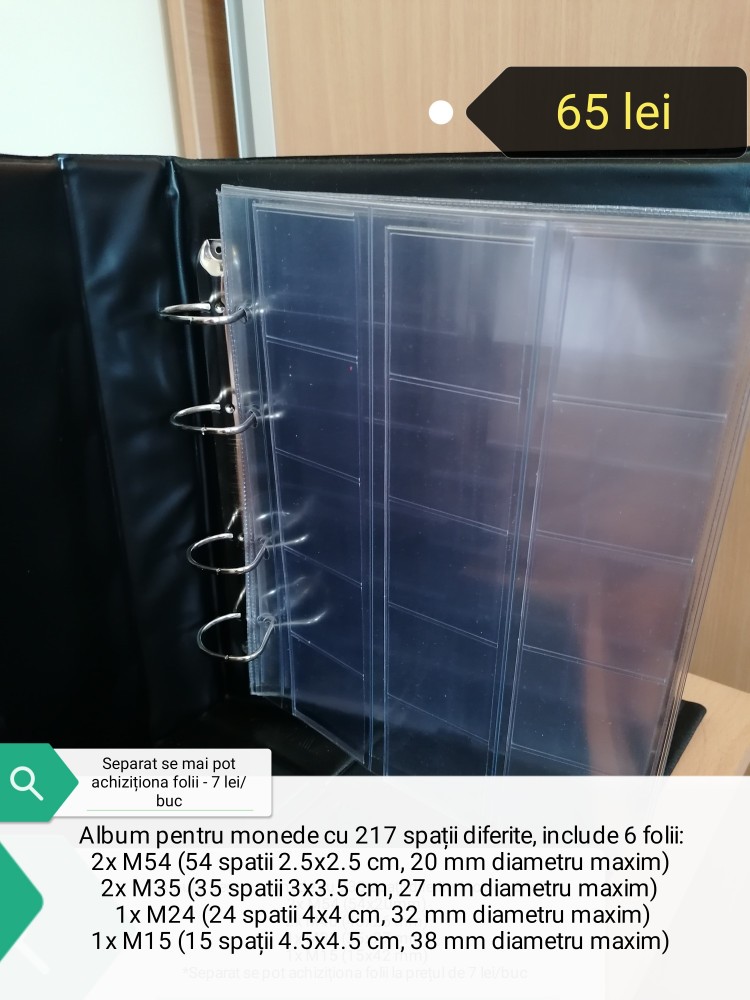 Album/Clasor Monede 217 spa?ii mixte, calitate premium! | arhiva Okazii.ro