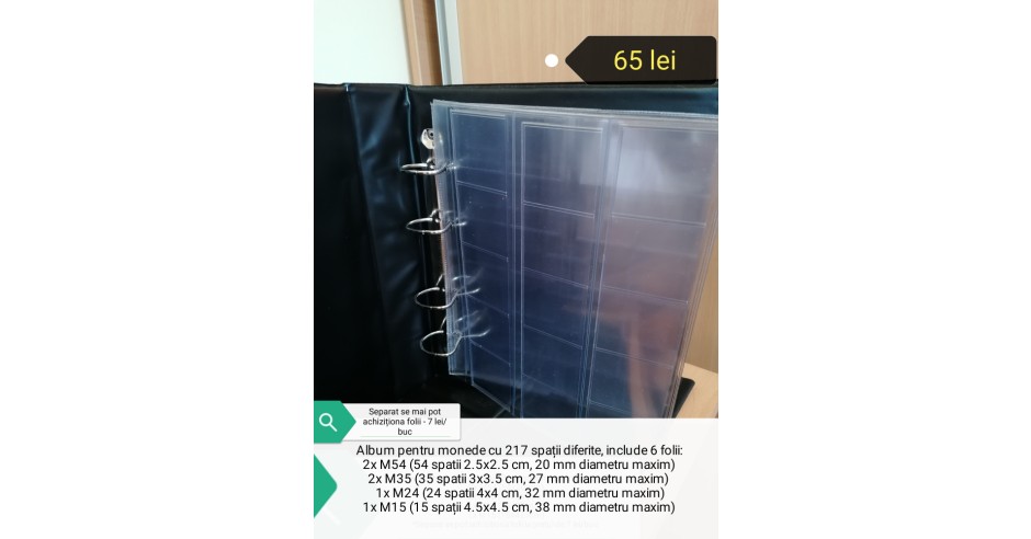 Album/Clasor Monede 217 spa?ii mixte, calitate premium! | arhiva Okazii.ro