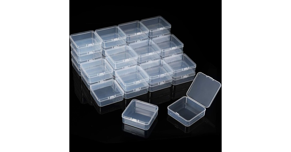 48 pachete de containere mici din plastic transparentă Cutie de ...