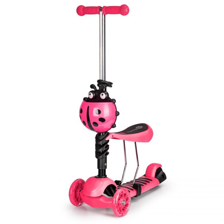 Trotineta pliabila tip scooter pentru copii, reglabila, cu 3 roti ...