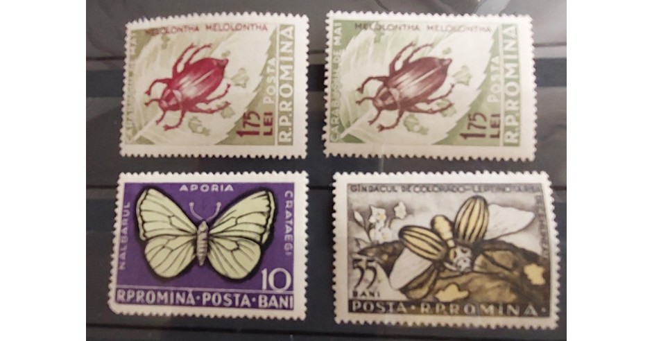 Romania 1956 - Insecte daunatoare MNH | arhiva Okazii.ro