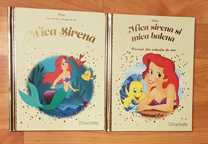 Set 2 carti Mica Sirena Disney. Povesti din colectia de aur | Okazii.ro