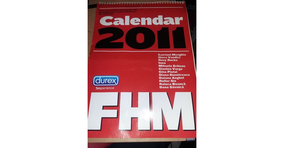 Calendar vechi de colectie,Calendar FHM 2010,Vedete ROMANIA/fete sexy,T ...