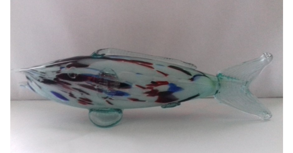 PESTE -BIBELOU DIN STICLA COLORATA-PERIOADA COMUNISTA | arhiva Okazii.ro