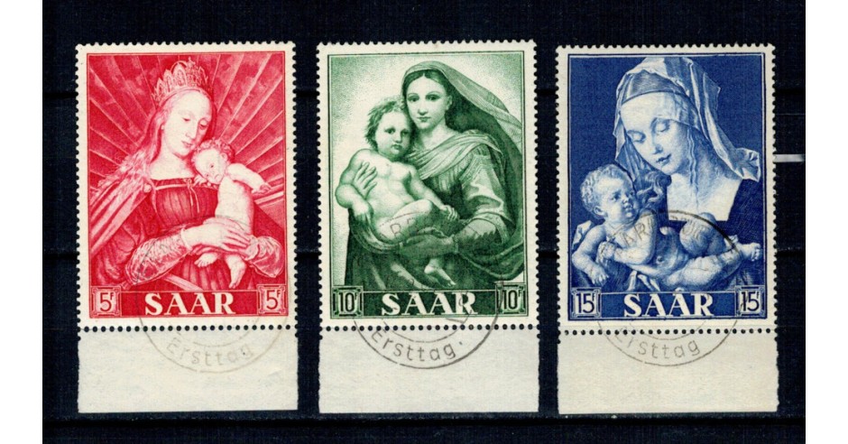 Saar 1954 - Pictura, arta, serie cu stampila prima zi | arhiva Okazii.ro
