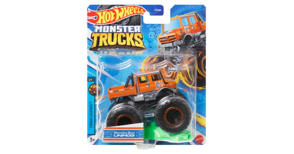 HOT WHEELS MONSTER TRUCK MASINUTA MERCEDES BENG UNIMOG SCARA 1:64 | arhiva Okazii.ro