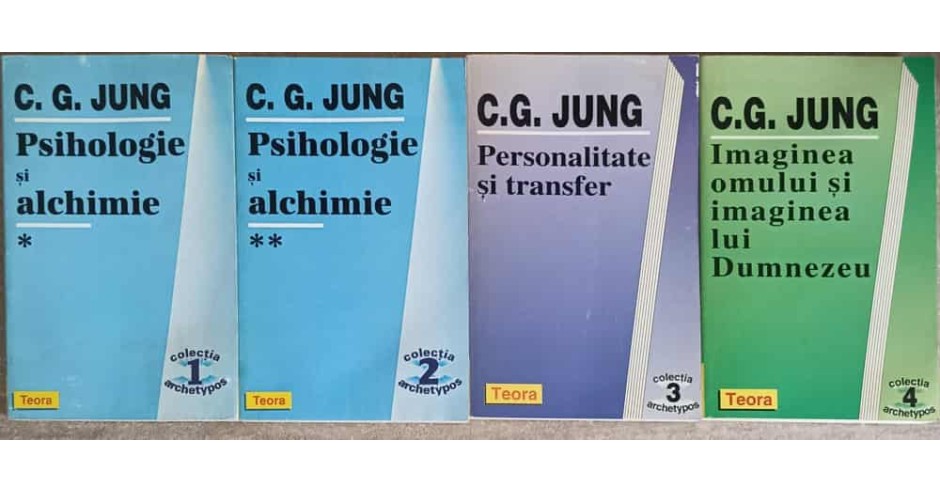 LOT 4 CARTI C.G. JUNG: PSIHOLOGIE SI ALCHIMIE VOL.1-2. PERSONALITATE SI ...