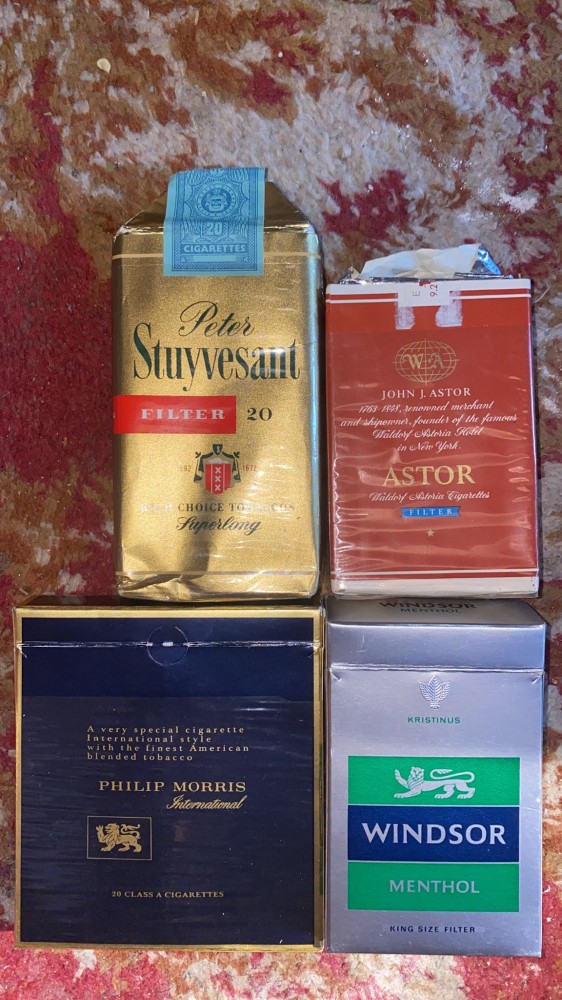 TIGARI VECHI de COLECTIE(anii'70-'80)LOT 4(PATRU)PACHETE DESFACUTE/PRET ...