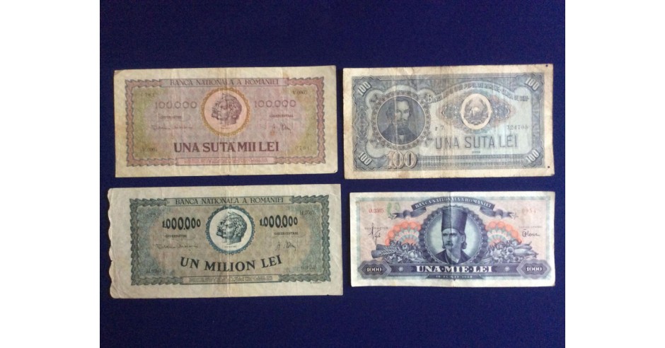 Bancnote Romania - Lot bancnote romane?ti - starea care se vede (21 ...