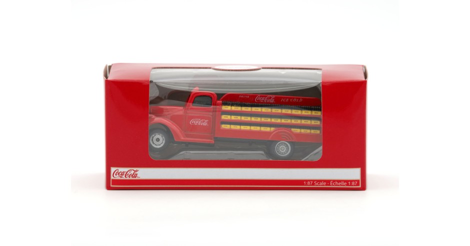 Camion Coca cola classic, masinuta jucarie de colectie, in ambalajul ...
