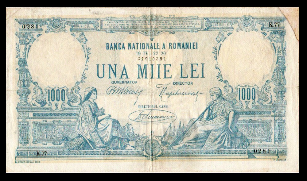 Bancnote Romania, bani vechi 1000 lei 1920 | arhiva Okazii.ro