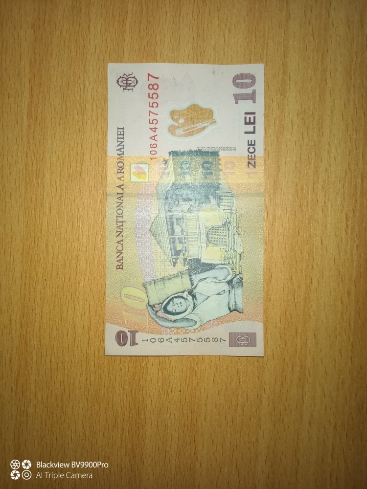 bancnota 10 lei din 1 Decembrie 2008 serie foarte rara | arhiva Okazii.ro