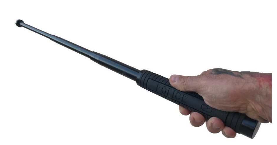 Baston Telescopic Autoaparare Police, Otel, 63cm + Husa Curea | Okazii.ro