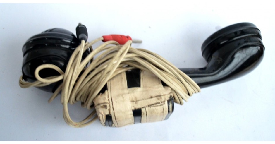 Receptor telefon vechi din ebonita/ bachelita | arhiva Okazii.ro