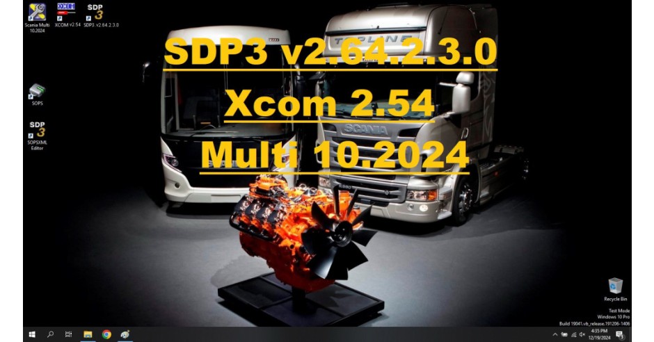 SSD 256Gb Scania SDP3 v2.64.2.3.0 & XCOM v2.54 & Scania Multi v10.2024 | Okazii.ro