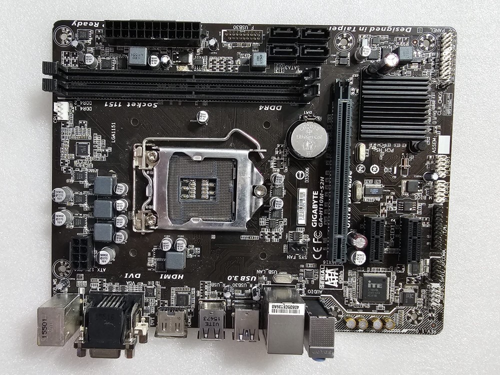 Placa de baza GIGABYTE GA-H110M-S2H,LGA 1151, DDR4, PCI-e - poze reale | arhiva Okazii.ro
