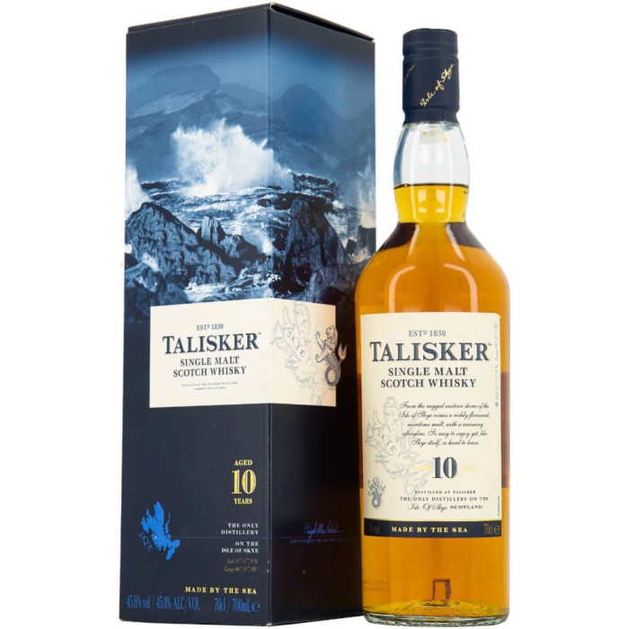 Whisky Talisker 10 Ani Vechime, 0.7L, Alcool 45.8%, Whisky Bun, Whisky ...