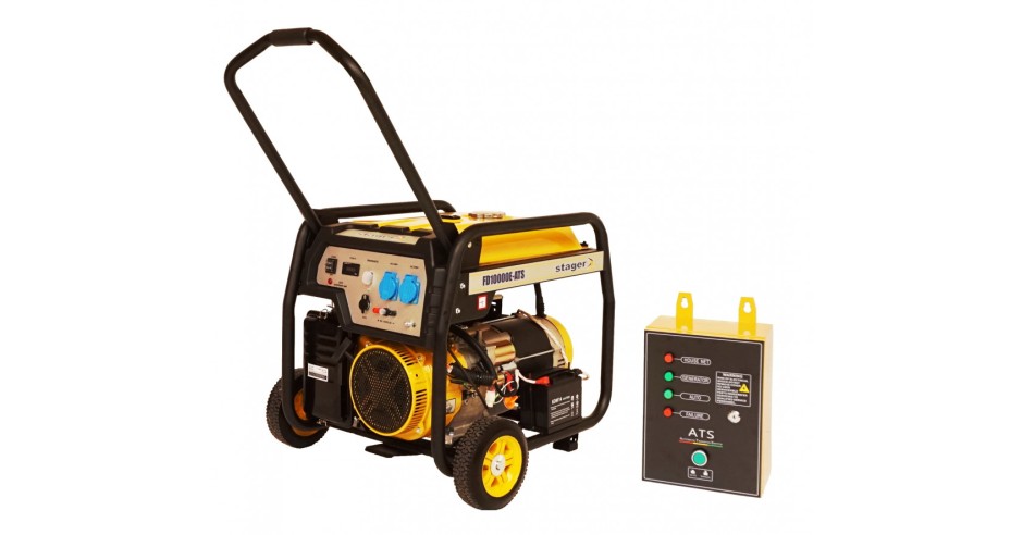 Stager FD 6500E+ATS generator open-frame 5kW, monofazat, benzina ...