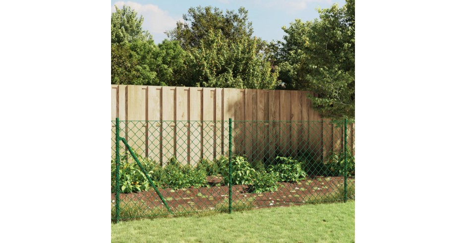 Gard Plasa Sarma Verde 1x10m + Tarusi Fixare, Stalpi, Accesorii - Set ...