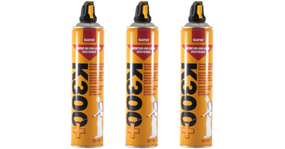 3x Sano k300+, insecticid universal, pentru gandaci, plosnite, purici ...