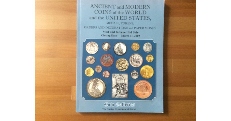 Catalog numismatic stacks ancient & modern coins of the world bancnote ...