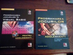 Programarea jocurilor pentru adolescenti in Visual Basic - 2 carti cu cd | arhiva Okazii.ro
