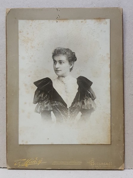 STUDIO FRANZ MANDY - BUCURESTI , PORTRET DE FEMEIE , FOTOGRAFIE TIP ...