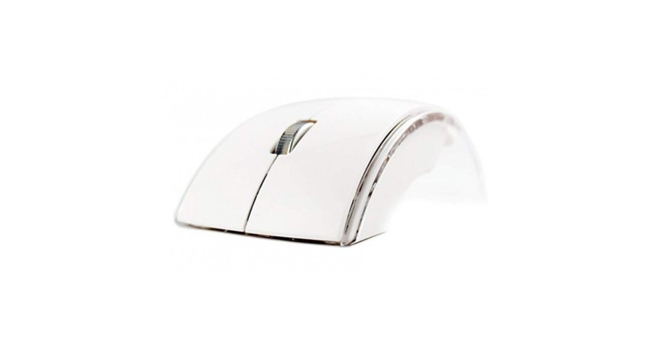 Mouse Wireless Pliabil M2 Alb 2.4G Optic USB Receiver Pentru Laptop PC ...