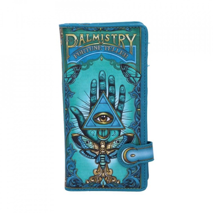 Portofel lung embosat simboluri mistice, Palmistry 18.5 cm | Okazii.ro