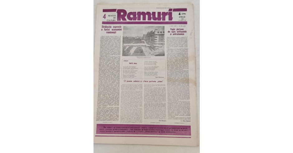 RAMURI - revistă de cultură (aprilie 1989) Nr. 4 | Okazii.ro