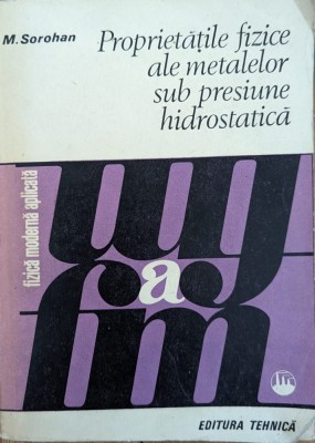 Proprietatile Fizice Ale Metalelor Sub Presiune Hidrostatica - M ...