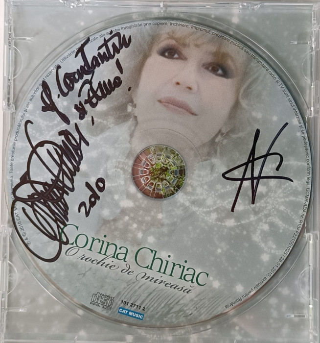 CD Corina Chiriac - Muzica Romaneasca Usoara cu Autograf Original ...