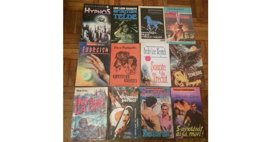 Colectie 36 carti Horror (Lovecraft, Poe, Stine) | arhiva Okazii.ro